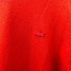 Lacoste | Sweaters | Lacoste Mens Cashmere Crew Neck Red Sweater New ...